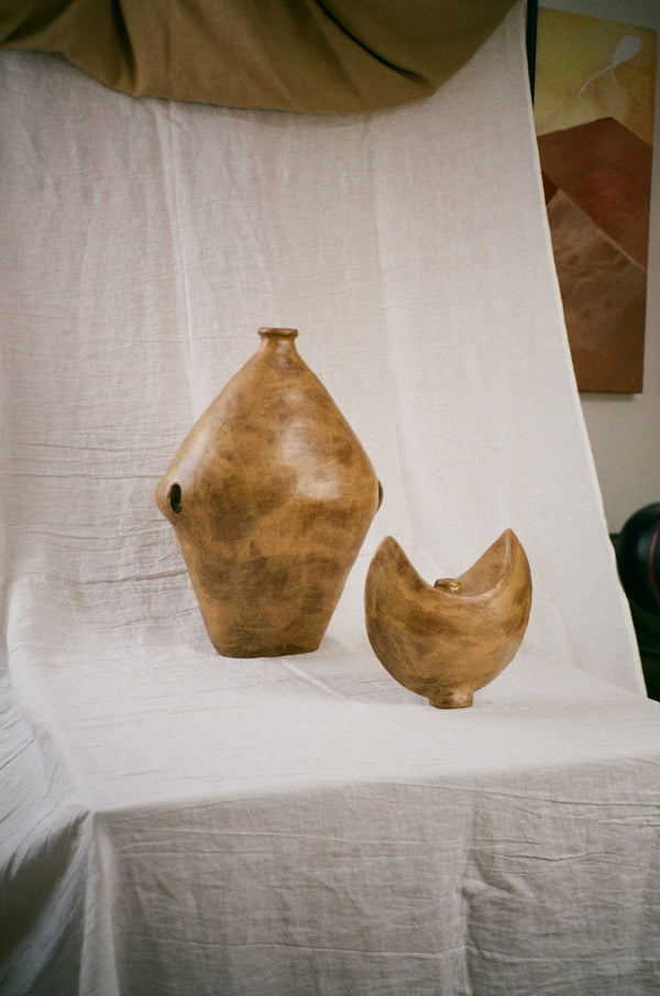 Luna Mara Vessel - Crescent Moon II - Cloth & Clay Studios